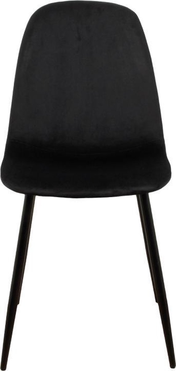 PoleWolf - Blossom stoel zwart - Velvet - Zwart | bol.com