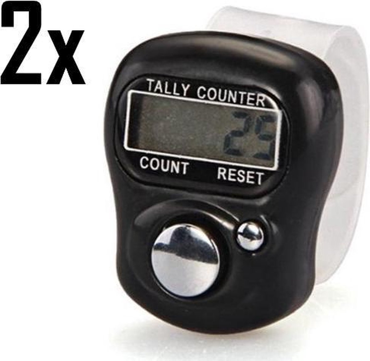 2x Digitale Handteller / Personenteller - Zwart | bol.com