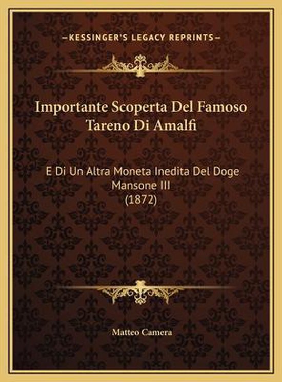 Importante Scoperta del Famoso Tareno Di Amalfi Importante Scoperta del ...