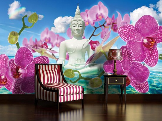 Fotobehang - Vlies Behang - Boeddha - Buddha - Boedha - Budha - Spa ...