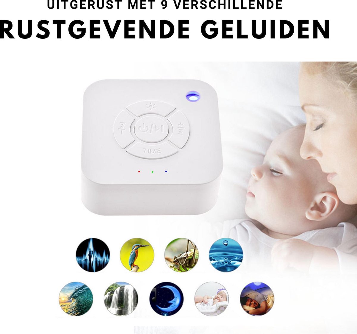HMerch Witte Ruis Machine - Slaaphulp Baby - Ook Voor Volwassenen | bol.com