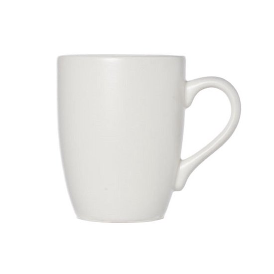 2x Creme witte effen mokken / bekers 360 ml - Theebeker / koffiemok van ...