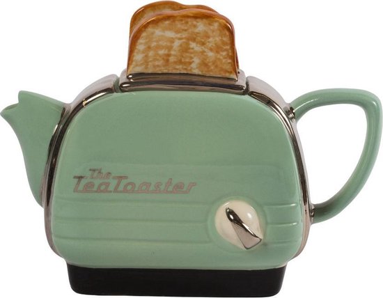 Tea Pottery Teapot Toaster Medium Green | bol