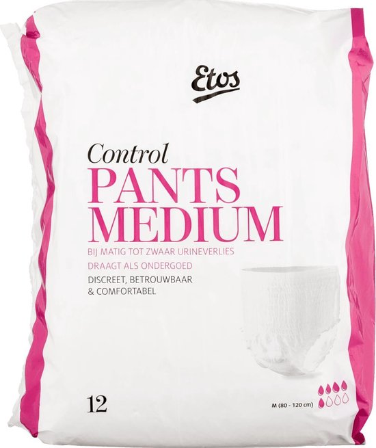 Etos Control Pants Medium, incontinentiebroekje Medium - 96 stuks (8 x ...
