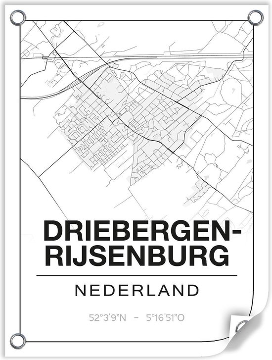 Tuinposter DRIEBERGEN-RIJSENBURG (Nederland) - 60x80cm | bol