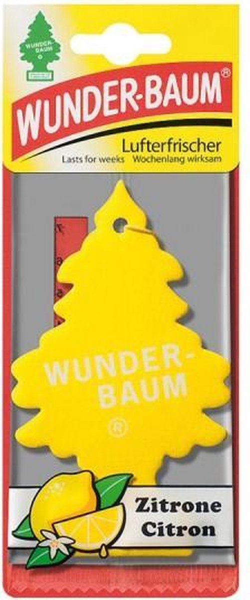 Wunderbaum Lemon - Luchtverfrisser - Voor in de auto - Geel | bol.com