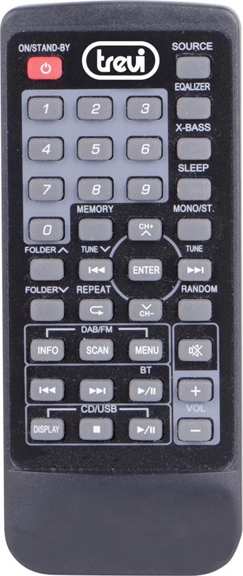 Trevi - HIFI/Stereo systeem met DAB-radio+, Bluetooth, CD, MP3, Aux-in ...