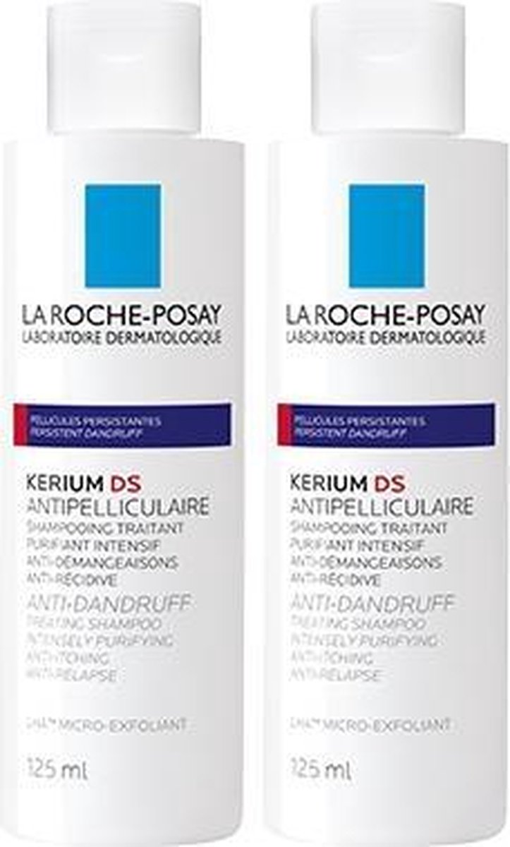 La Roche-Posay Kerium DS Kuur Shampoo tegen Haarroos - 2x125ml | bol.com