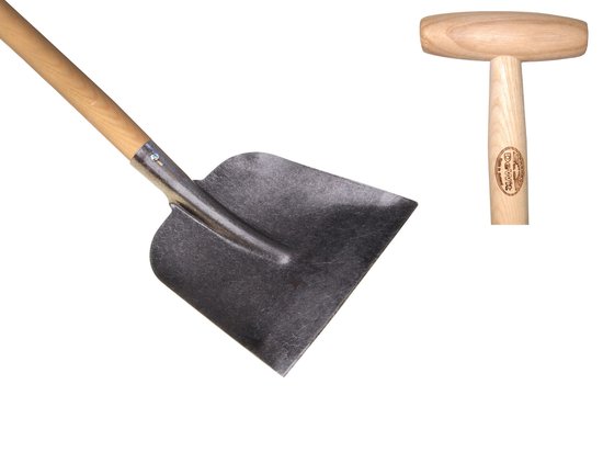 Schop/bats recht beton deWit met steel 110cm | bol