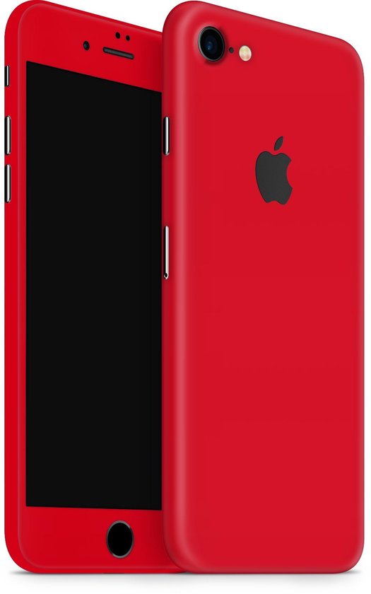 iPhone 7 Skin Mat Rood- 3M Wrap | bol