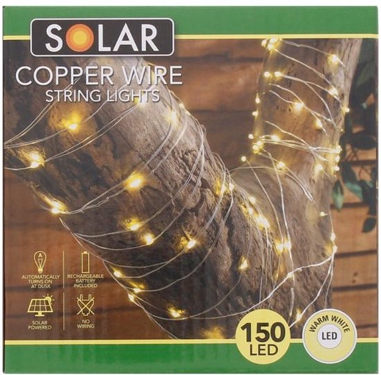 Solar copper wire string lights sfeer verlichting - led - LED - tuin ...