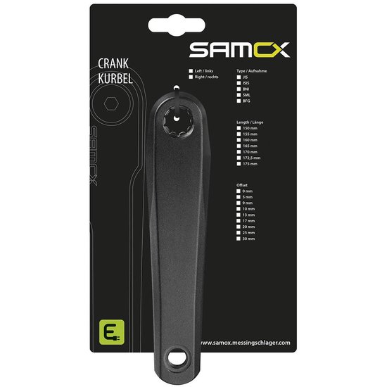 Samox Crank Rechts 170 Mm Offset 13 Mm Aluminium Zwart | bol.com