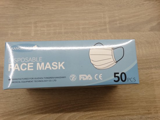 50 stuks 3-laags wegwerp disposable face mask | bol