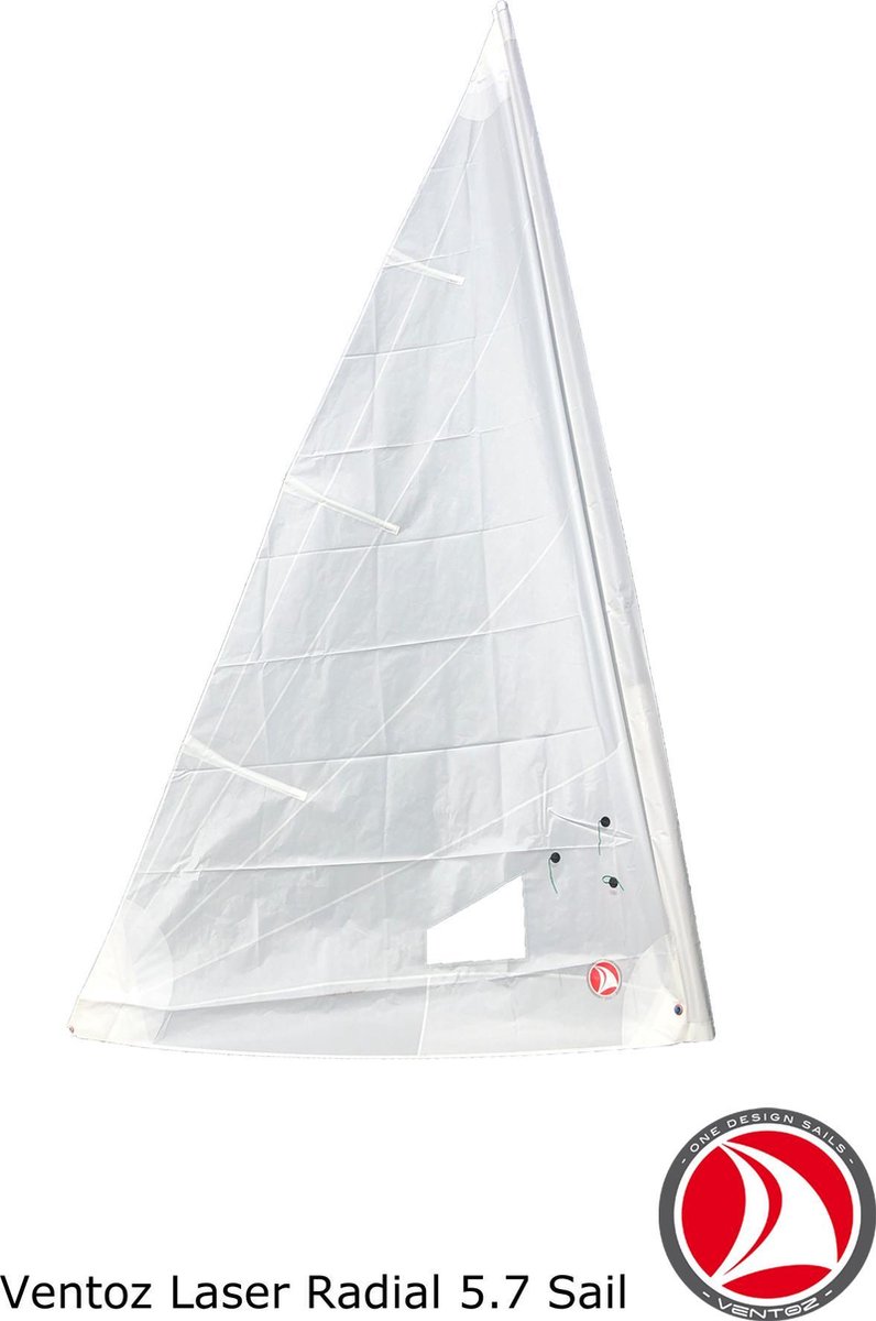 Ventoz Laser Radial Zeil - 5.7 m2 - Wit | bol.com