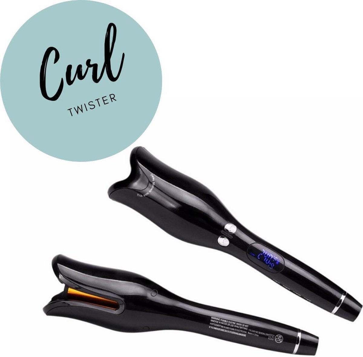 Automatisch Roterende Keramische Krultang - Zwart | Nederlandse ...