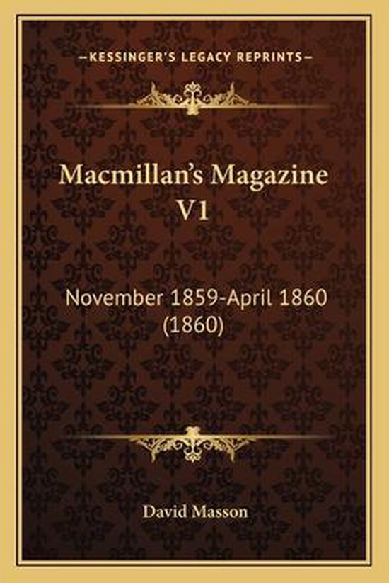 MacMillan's Magazine V1 | 9781164949015 | Boeken | bol.com
