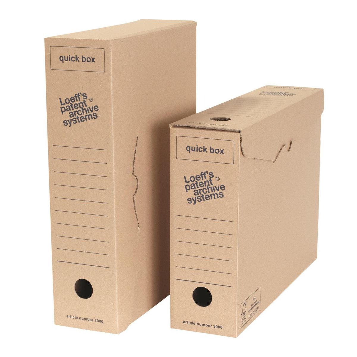 Loeff's Archiefdozen Quick Box A4 33,5 x 24 x 8 cm 50 stuks FSC | bol.com