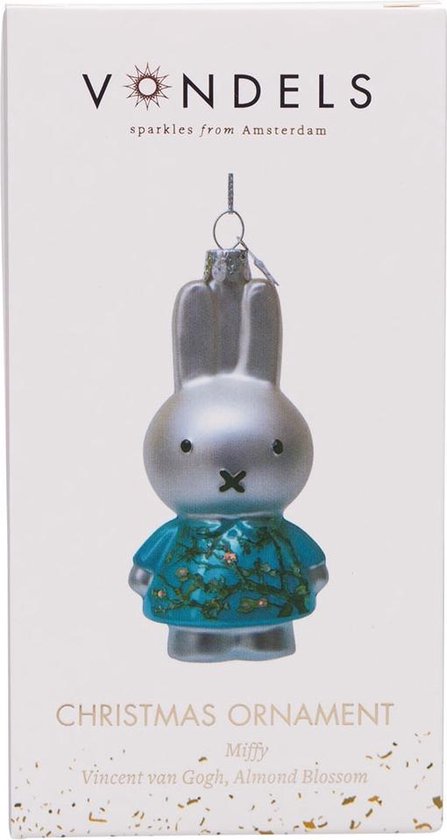 Ornament Miffy/Van Gogh w/almond blossom dress H11cm w/box | bol