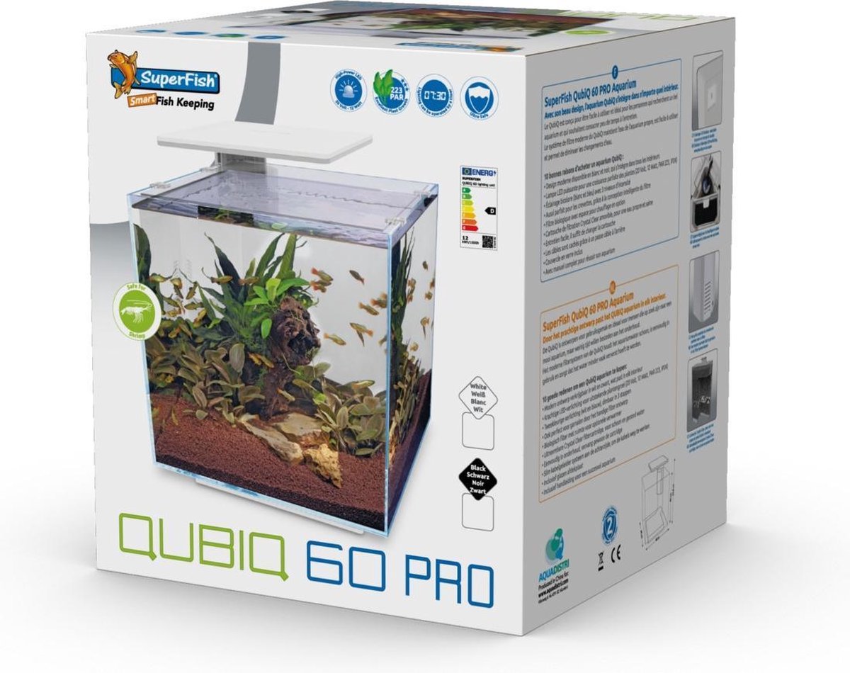 Superfish Qubiq 60 Pro Zwart aquarium | bol