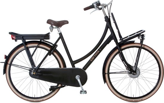 Cortina E-U4 FM 36V D61 N7 Elektrische Stadsfiets - Jet Black Matt | bol