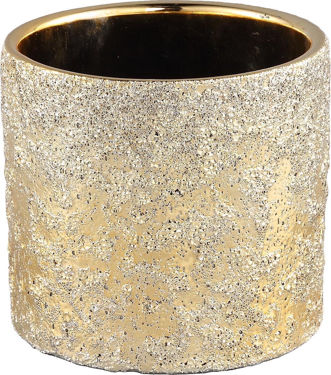 PTMD Pot Dunya Goud geglazuurd S 10 X 10 X 9,5 | bol.com