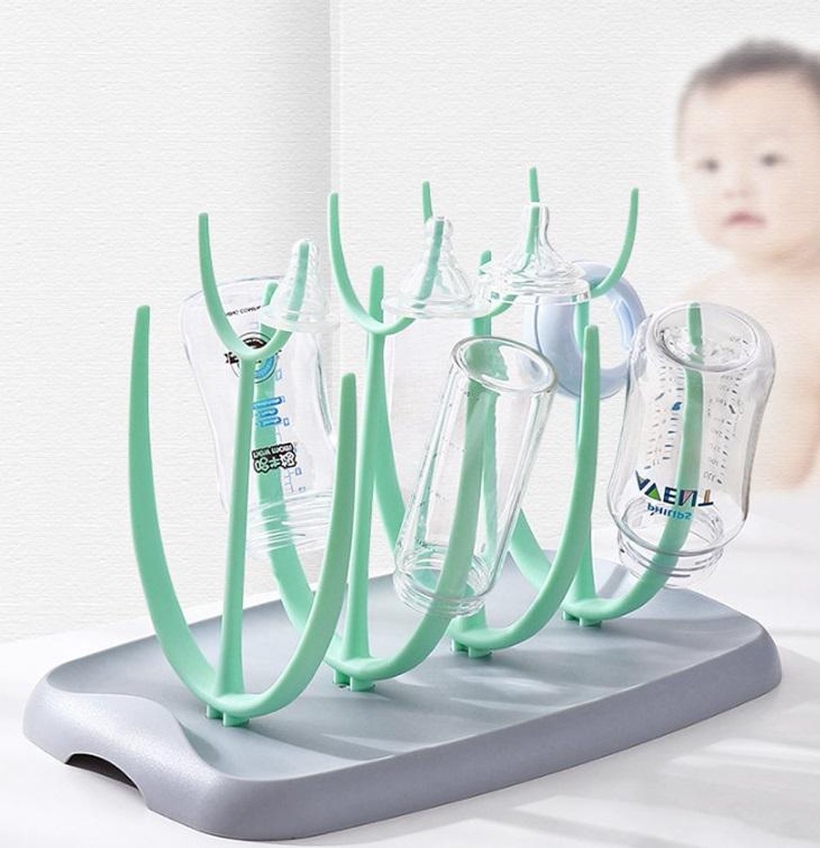 HSXL - Baby Flessenrek - Babyfles Droogrek - Flessenborstel ...