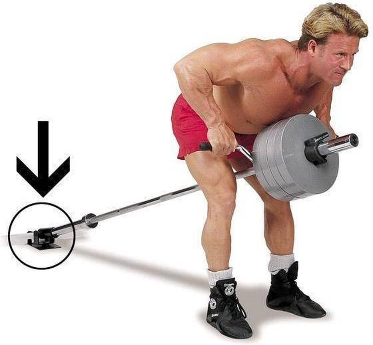 Body-Solid T BAR ROW PLATFORM Landmine voor twee verschillende stangen ...