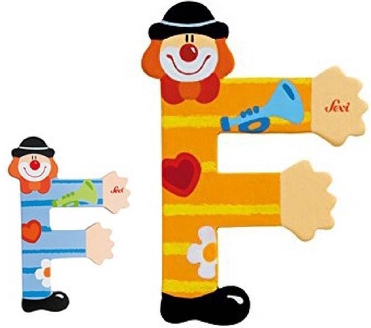 Sevi Letter F Clown 10 Cm | bol.com