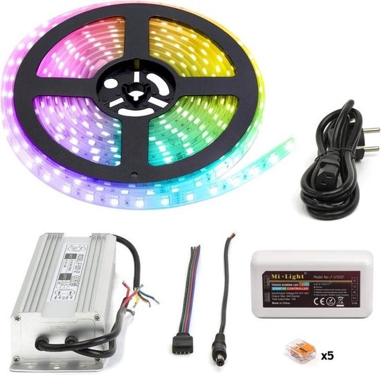 RGB LED Strip | IP68 (waterdicht) | 5 Meter | 12V - 24V | Alle kleuren ...