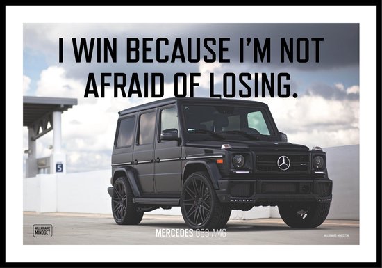 Motivatie poster Mercedes G63 AMG | Motivation poster | Millionaire ...