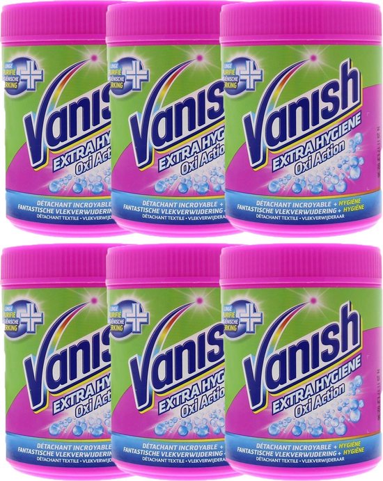 Vanish Oxi Action Extra Hygiëne Poeder (Voordeelverpakking) - 6 x 470 ...