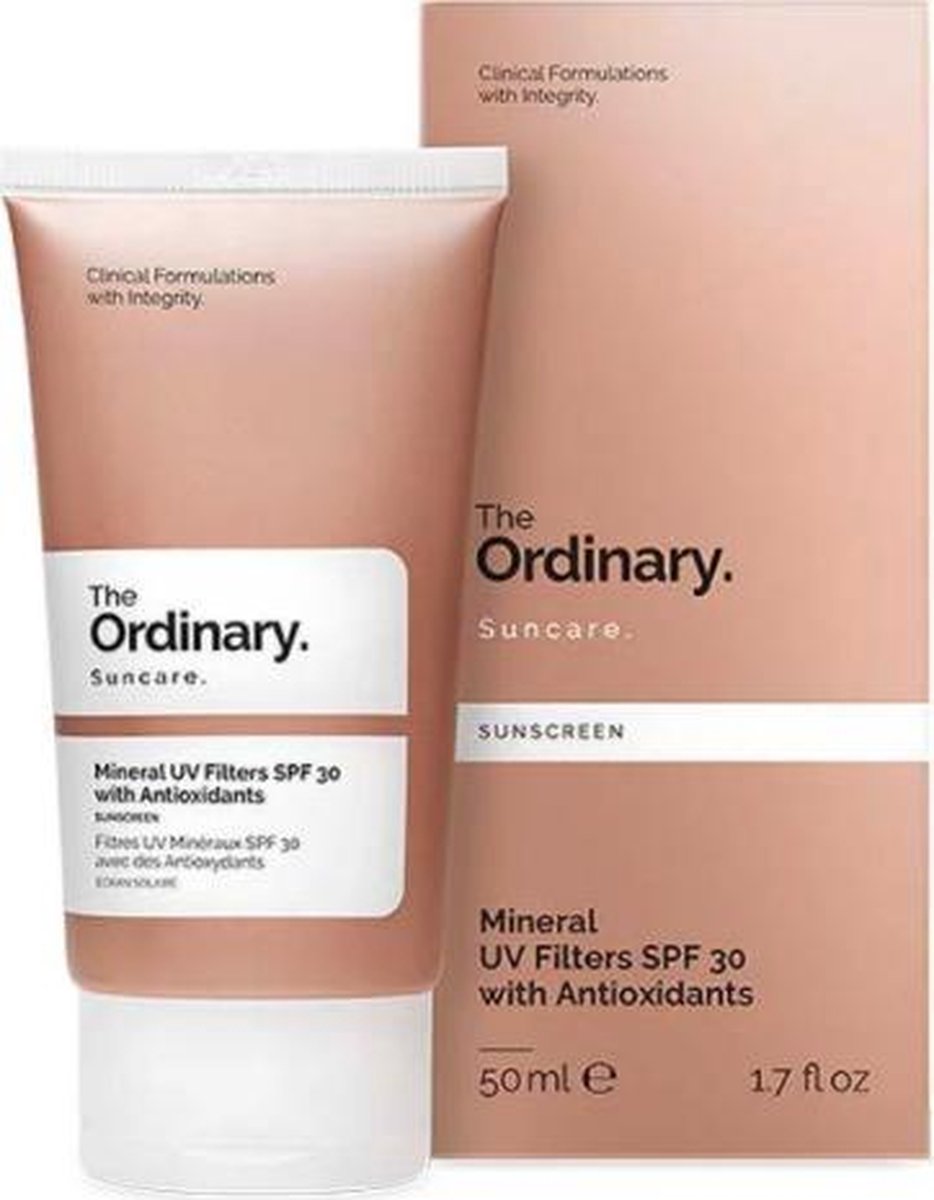 The Ordinary Mineral UV Filters SPF 30 with Antioxidants 50ml. | Sun ...