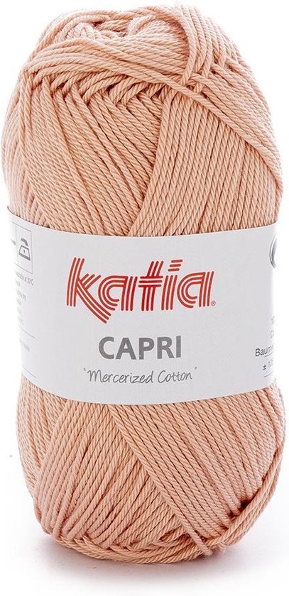 Katia Capri - kleur 148 Licht oranje - 50 gr. = 125 m. - 100% katoen | bol
