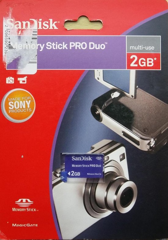 SanDisk Memory Stick Pro Duo 2GB - Geheugenkaart | bol