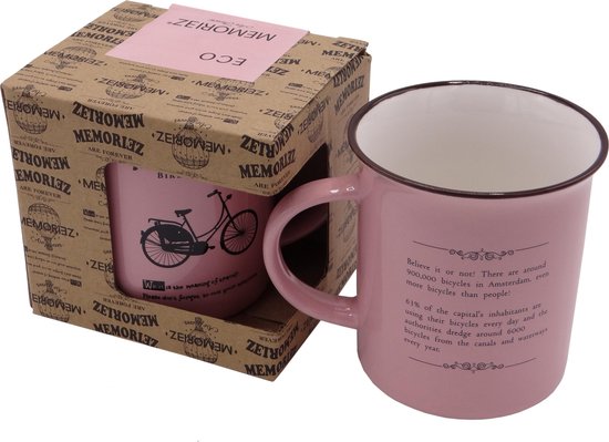 Memoriez Mok Fiets Amsterdam - Set van 2 | bol.com