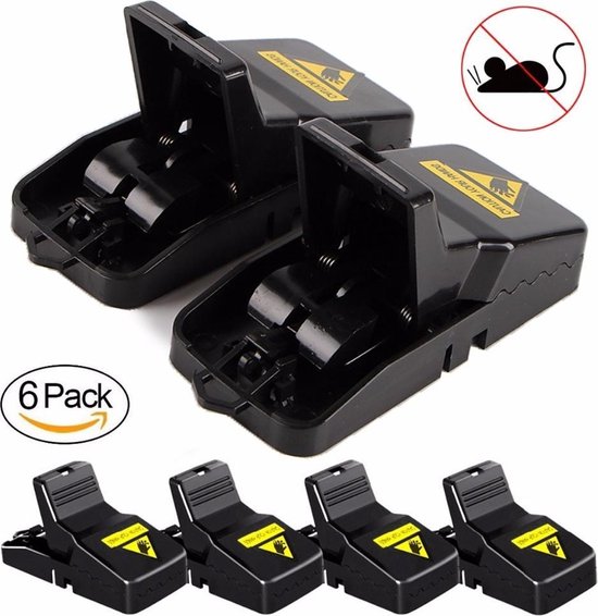 Muizenvallen stuks – Rattenval – Kunststof - 100% Pakkans - Voor binnen ...