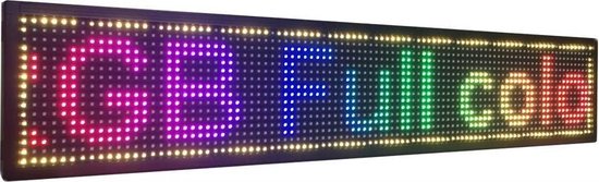 Professionele LED lichtkrant - 172 Bij 24cm - Outdoor - Waterdicht - RGB / Full... | bol