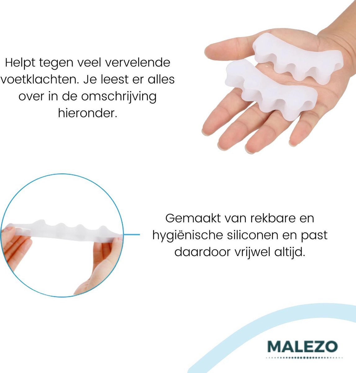 Tenenspreider (2 Stuks) - Voor Alle Tenen - Correctie - Hamertenen ...
