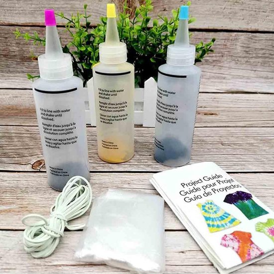Tie Dye Kit verf 3 kleuren tie dye set, tie dye textielverf, tie dye ...