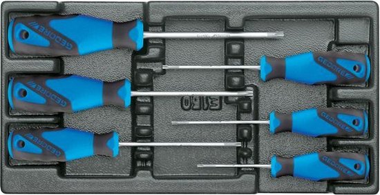 Gedore - 1500 ES-2163 TX - 3-C schroevendraaier-set - 6 delig | bol.com