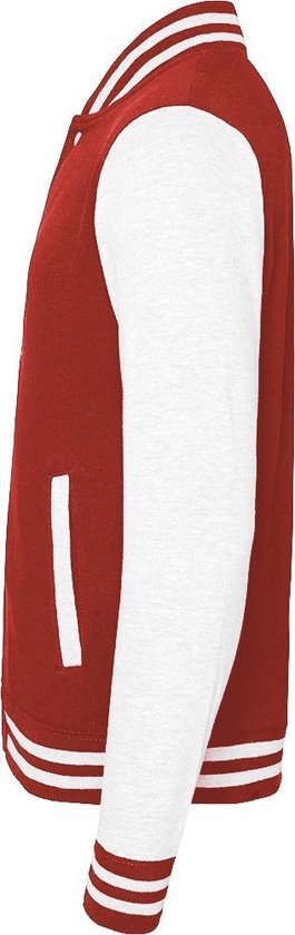 Baseball Jacket (Rood / Wit) - S | bol