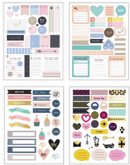 Joyage Bullet journal stickers Deluxe - 482 stickers - Planner stickers ...