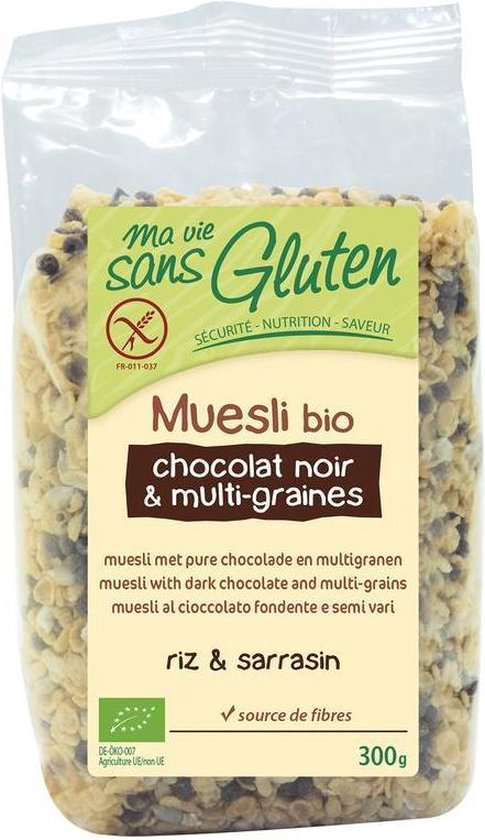 Ma Vie Sans Muesli chocolade en multigranen glutenvrij 300 gram | bol