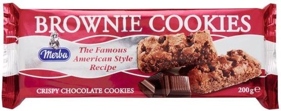 Merba Brownie Cookies 20 x 200 gram | bol