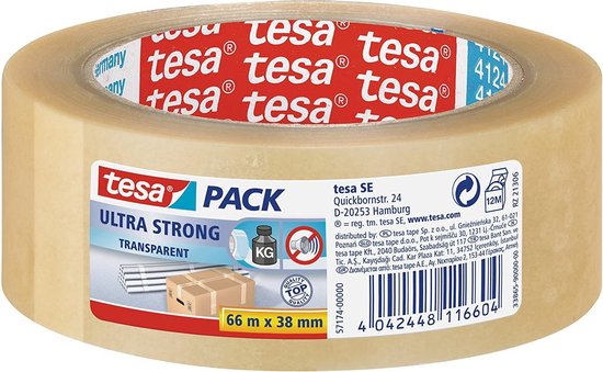 tesa ULTRA STRONG 57174-00000-02 Pakband tesapack Transparant (l x b ...