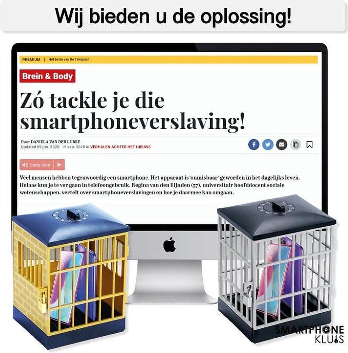 CADEAUTIP- Smartphone kluis - Telefoon kluis - Telefoon Gevangenis ...