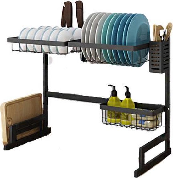 Bordenrek voor de Afwas - Compacte Afdruiprek voor de Vuile en Schone ...