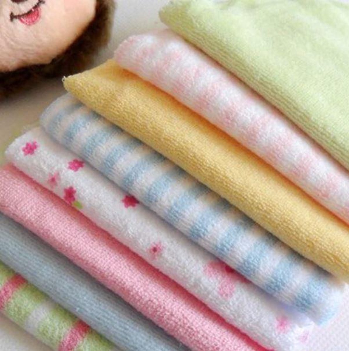 snoetendoekjes – baby – verschillende kleuren – 8 doekjes – extra zacht ...