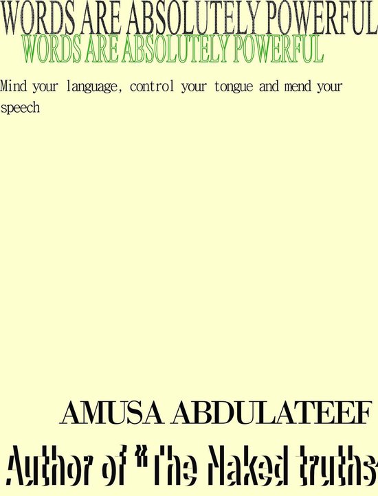 words are absolutely powerful (ebook), Amusa Abdulateef | 1230001682304 ...