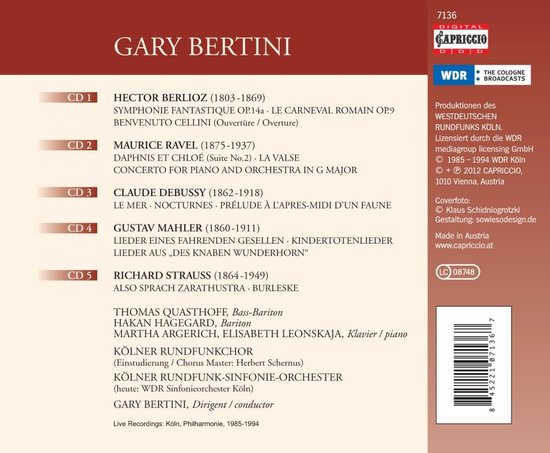 Gary Bertini, Gary Bertini | CD (album) | Muziek | bol